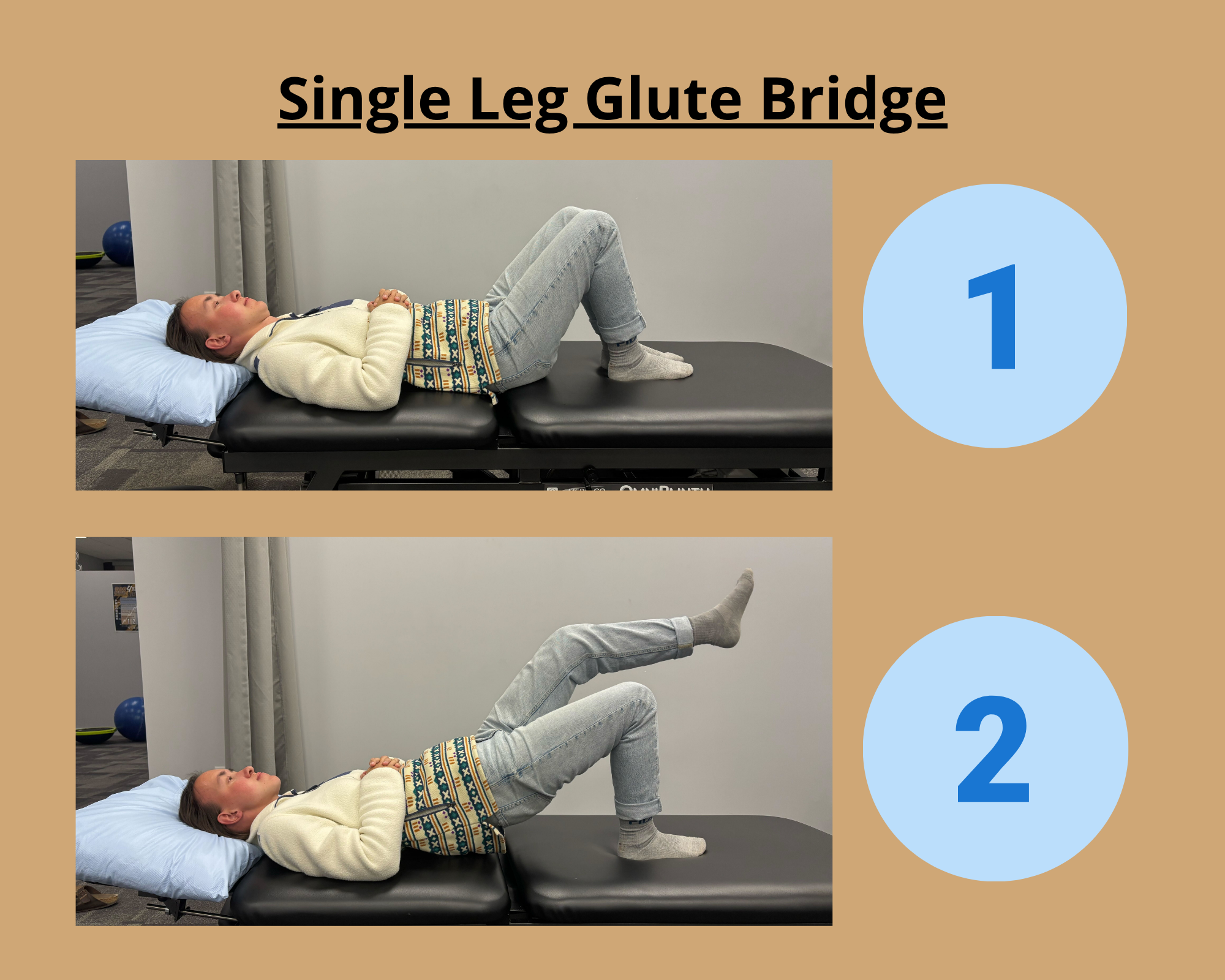 Single Leg Glute Bridge for Hip Strength- By Jill Hubbard - SOS ...
